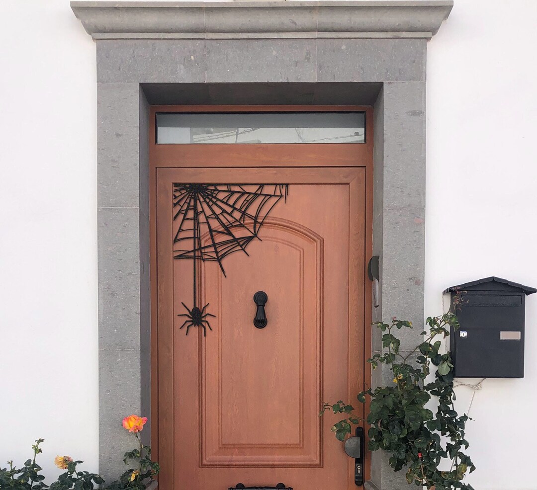 Spider Web Metal Sign,halloween Gift,halloween Door Decor,spider ...