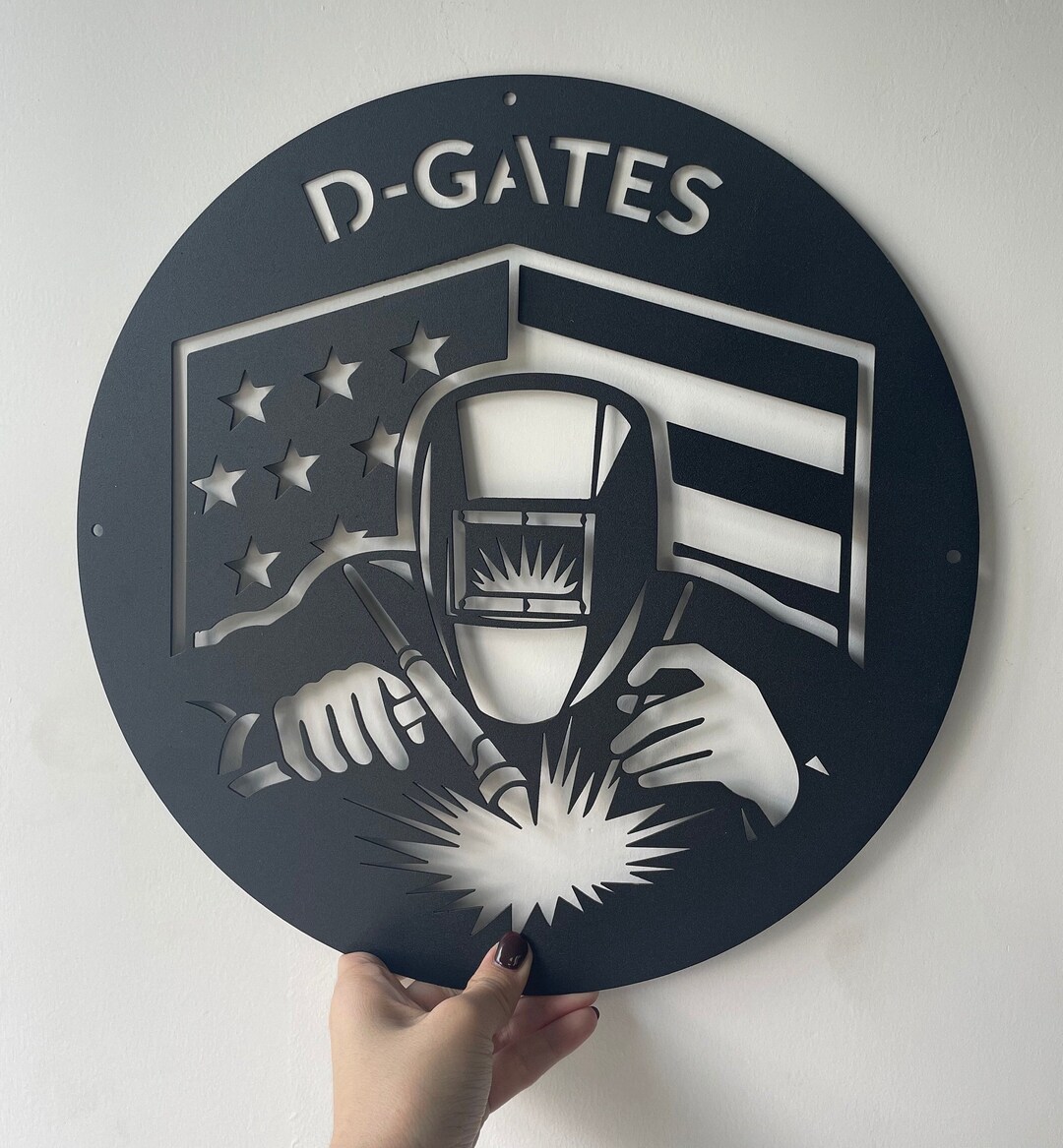 Custom Construction Welder Sign,welding Metal Sign,personalized Welder ...