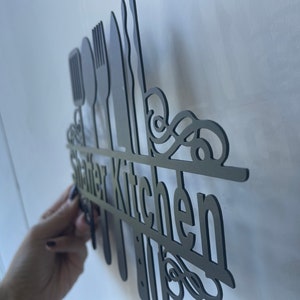 Kitchen Metal Sign,custom Kitchen Wall Art,metal Kitchen Sign ...