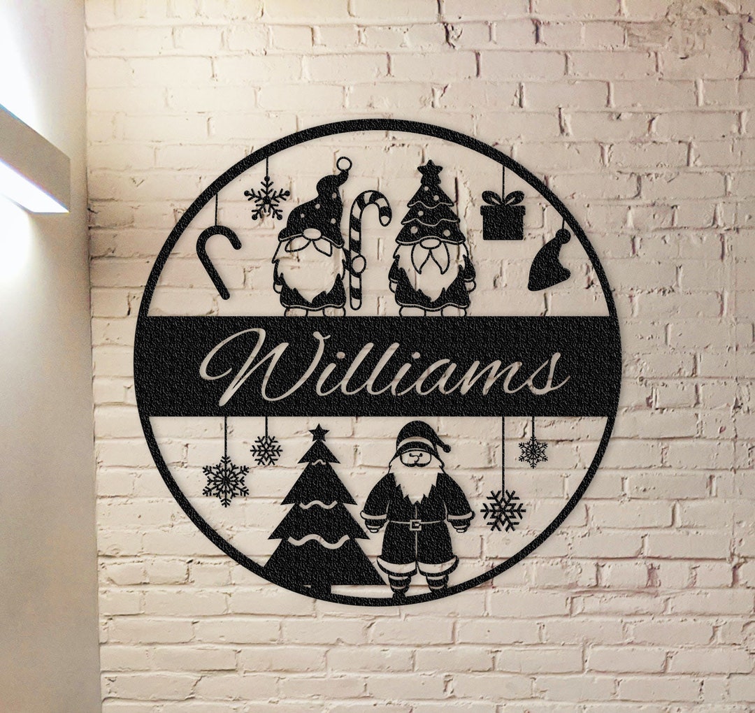 Merry Christmas Metal Sign Personalized,christmas Decor,custom ...