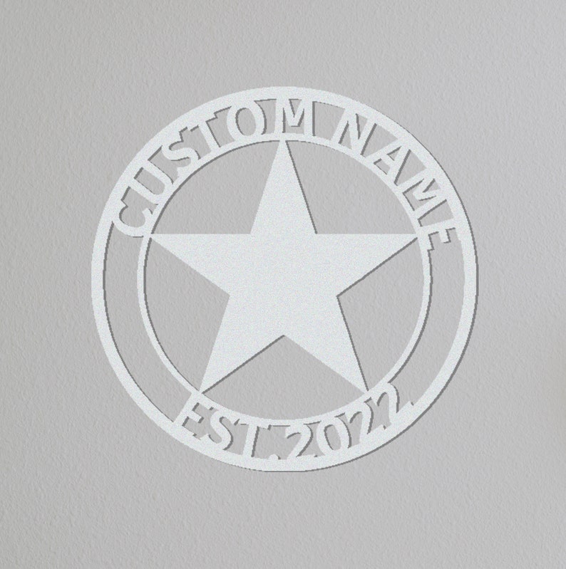 Custom Texas Star Sign Nametexas Home Signtexas Star - Etsy