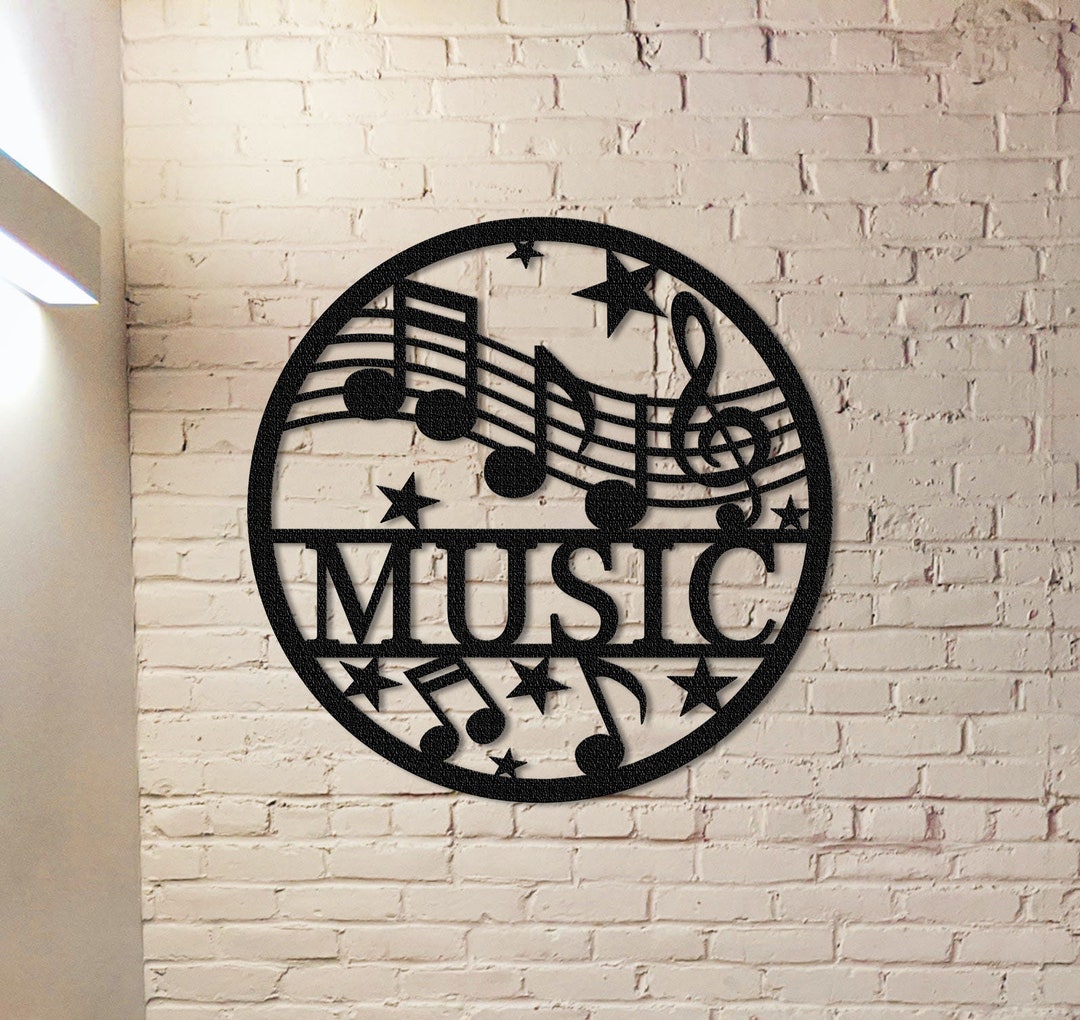 Custom Music Metal Sign,personalized Music Wall Art,musician Gift,music ...