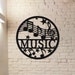 Custom Music Metal Sign,personalized Music Wall Art,musician Gift,music ...