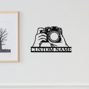 Personalized Camera Metal Wall Art,camera Metal Sign,camera Decor ...