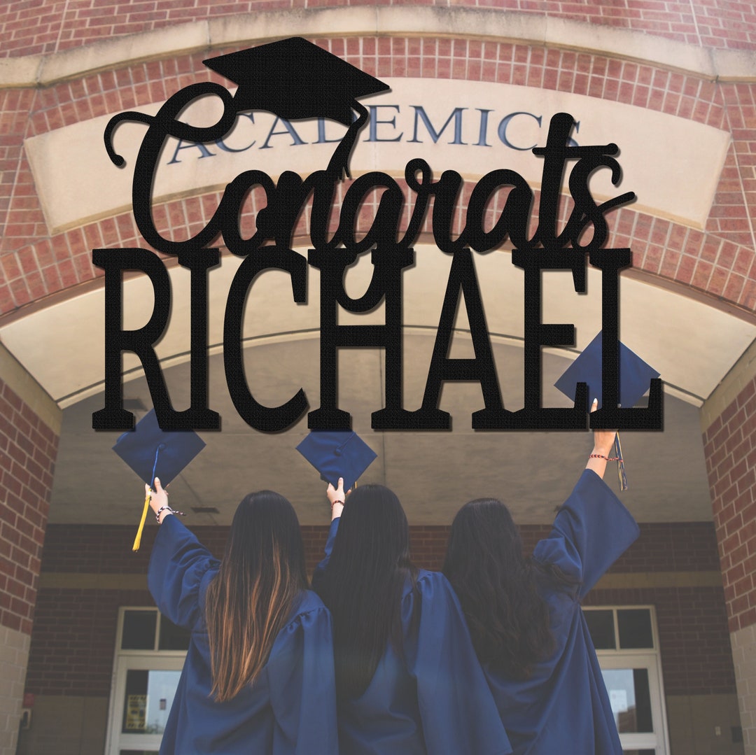 Graduation Metal Sign,class of 2023 Decorations,custom Congrats Grad ...