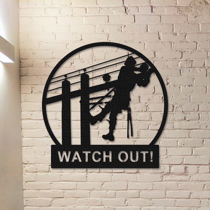 Lineman Wall Art - Etsy