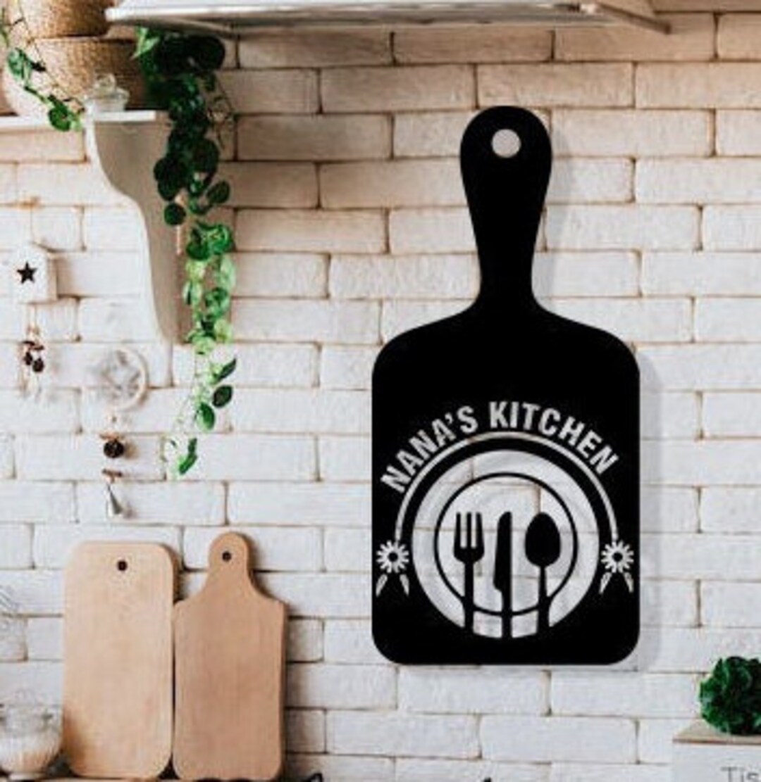 Custom Kitchen Sign Name,personalized Kitchen Sign,kitchen Gifts ...