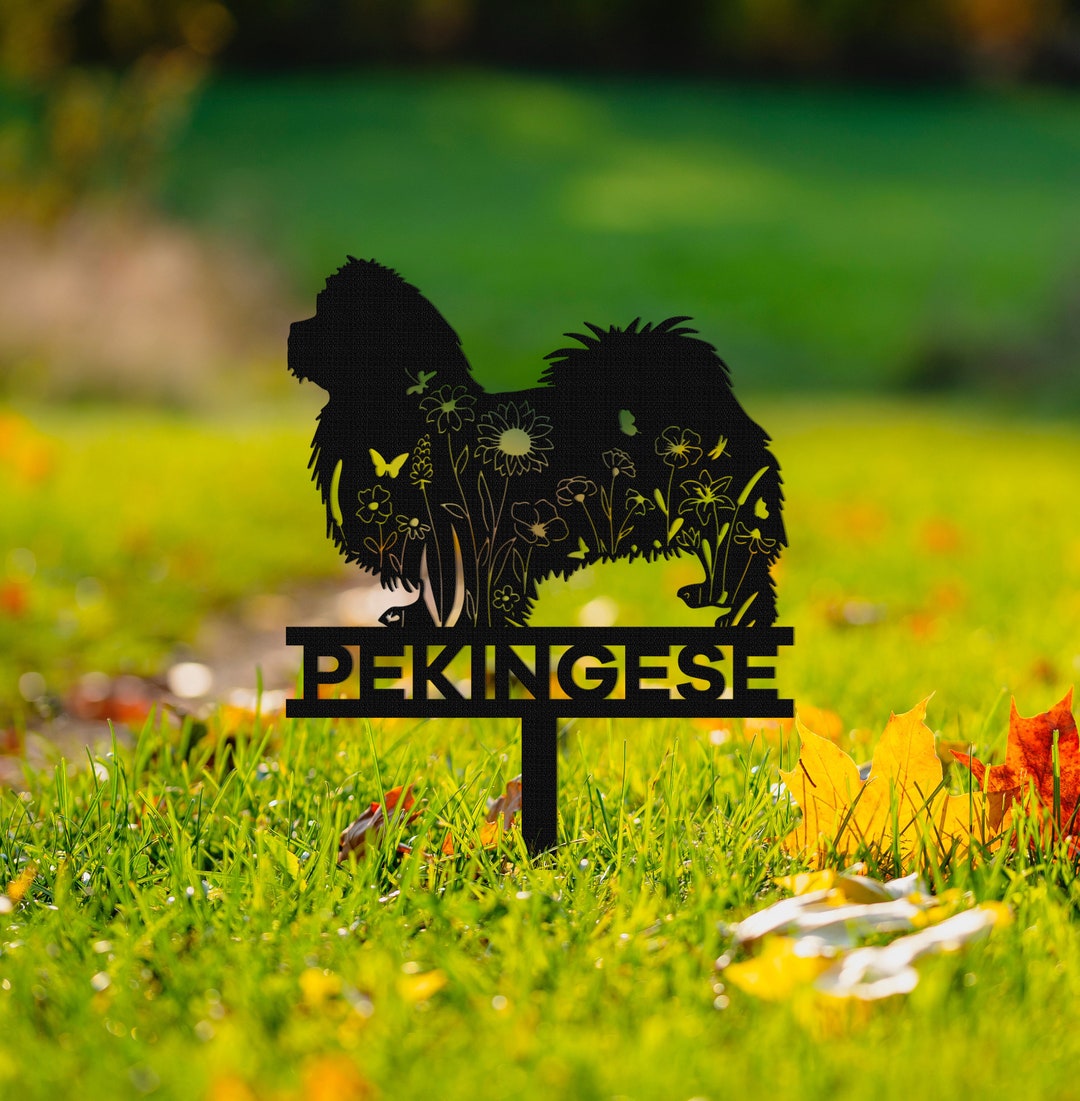 Custom Pekingese Memorial Stake Sign,pet Grave Markers Sign, Metal Sign ...