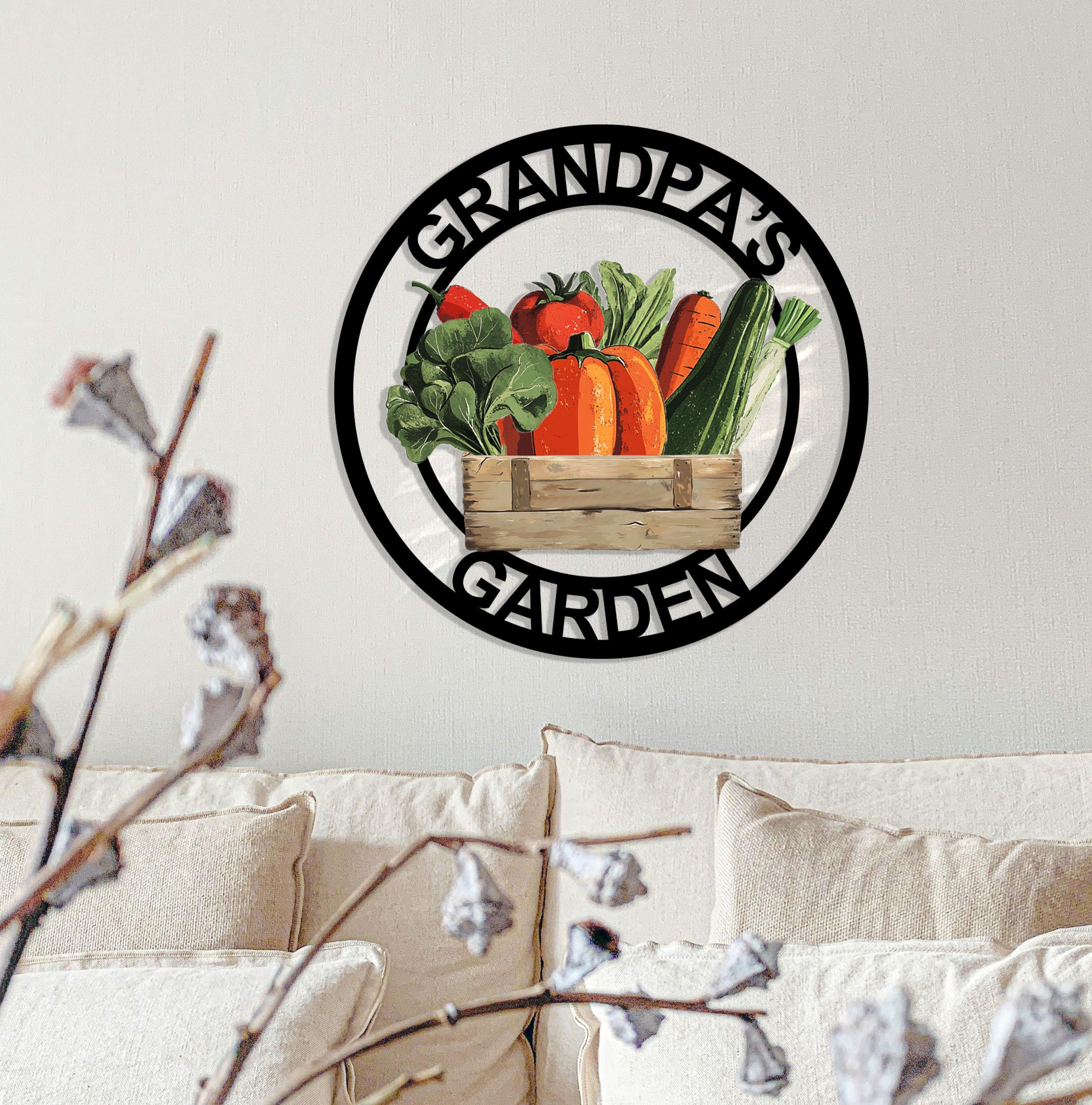 Custom Vegetable Garden Sign,personalized Metal Garden Sign,garden ...