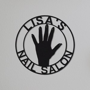 Custom Salon Sign Name,nail Salon Sign,personalized Beauty Salon Sign ...
