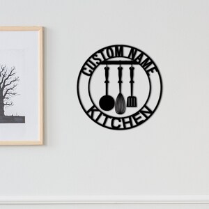 Customized Kitchen Metal Sign,kitchen Wall Art,kitchen Decor ...