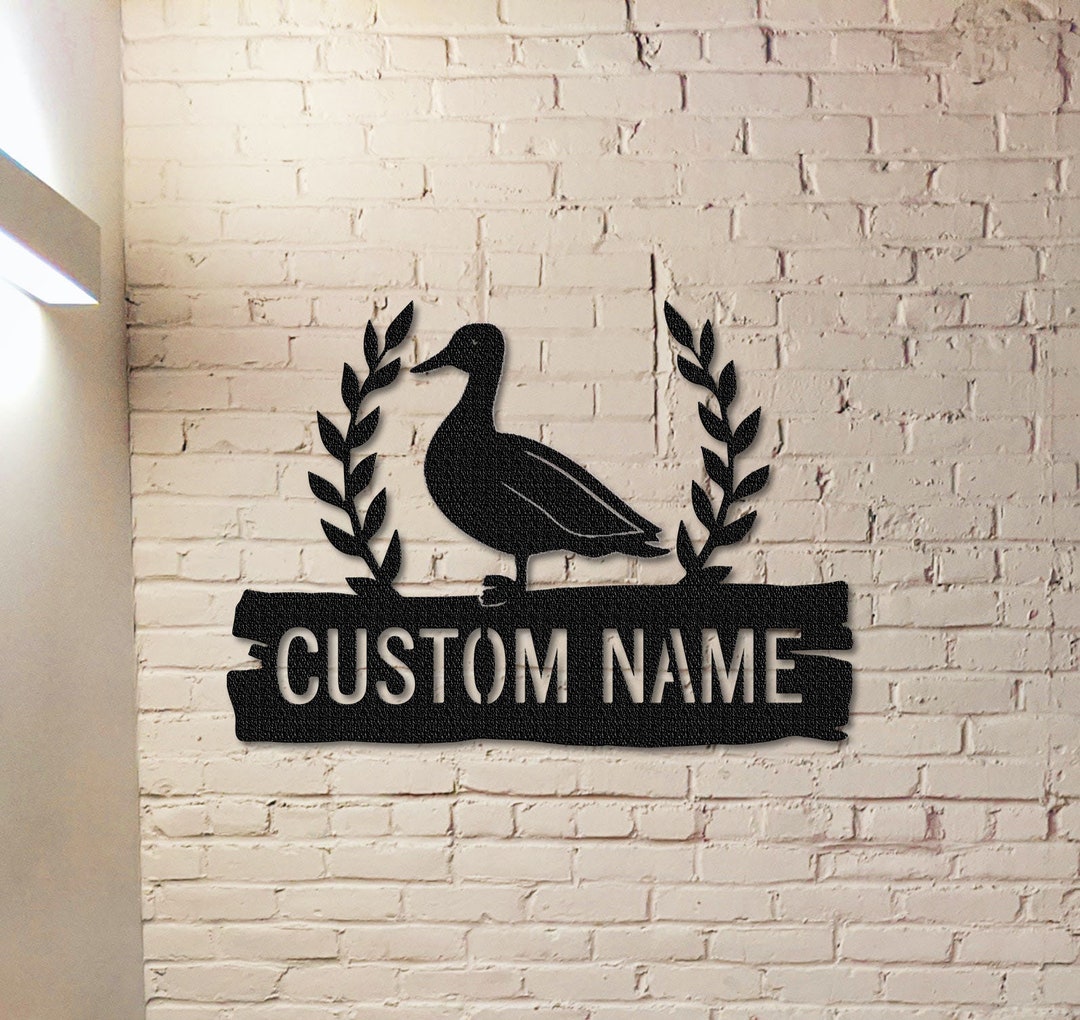 Custom Duck Sign,duck Coop Sign,duck Farm Sign,personalized Family Name ...
