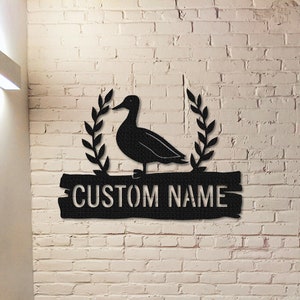 Custom Duck Sign,duck Coop Sign,duck Farm Sign,personalized Family Name ...