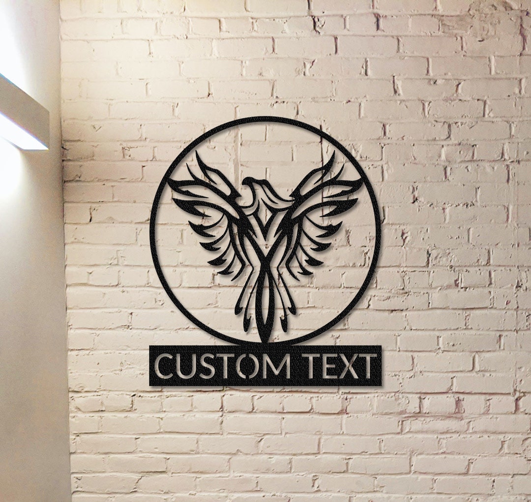 Phoenix Metal Sign,custom Phoenix Wall Art,personalized Phoenix Wall ...