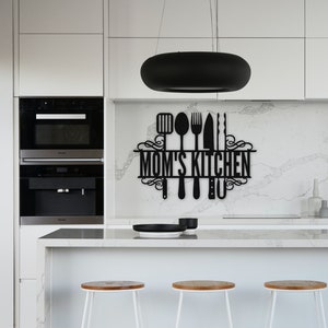 Kitchen Metal Sign,custom Kitchen Wall Art,metal Kitchen Sign ...
