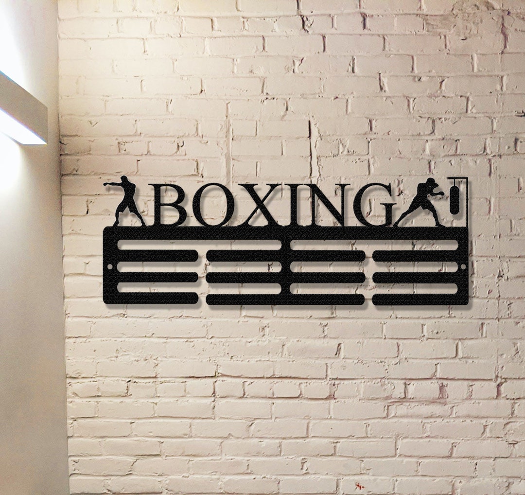 Custom Boxing Medal Hanger Metal Sign,personalized Boxing Medal Hanger ...