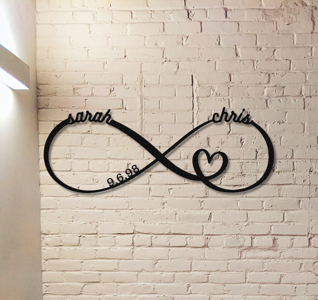 Personalized Wedding Date Sign,custom Infinity Sign,wedding Gift for ...