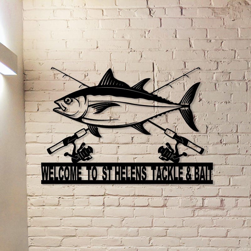 Fishing Monogram - Etsy