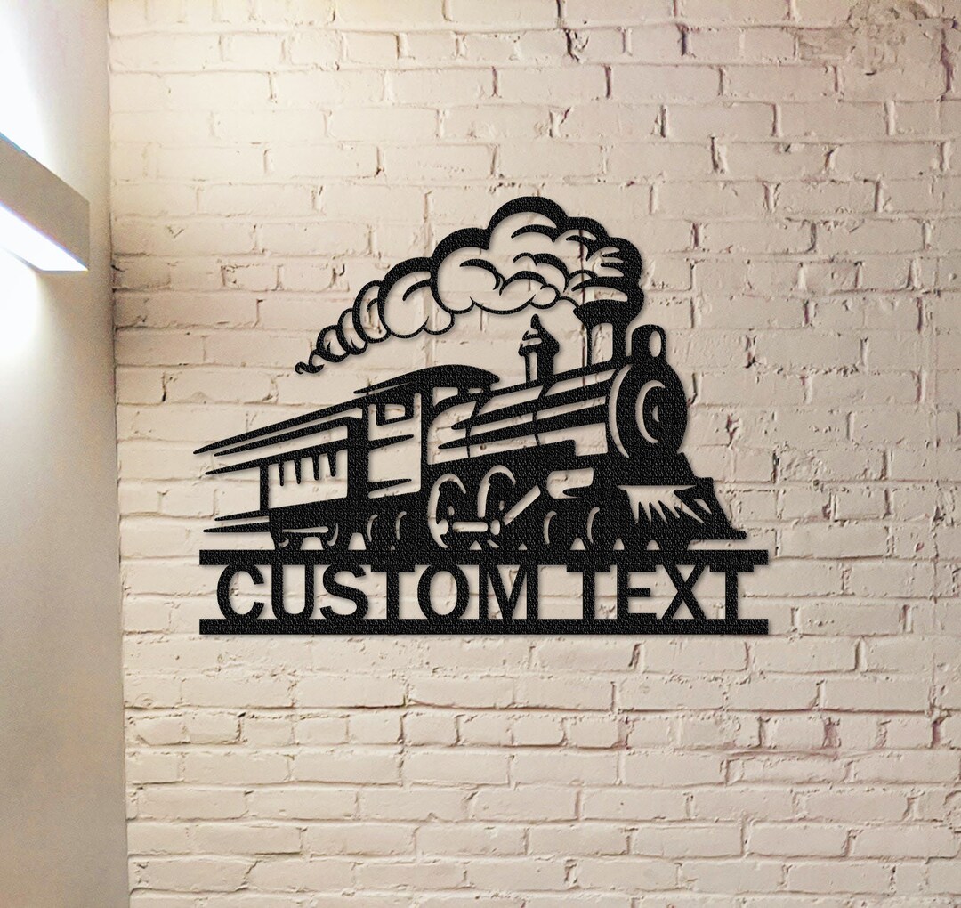 Personalized Train Sign,train Metal Sign,train Room Decor,custom Train ...