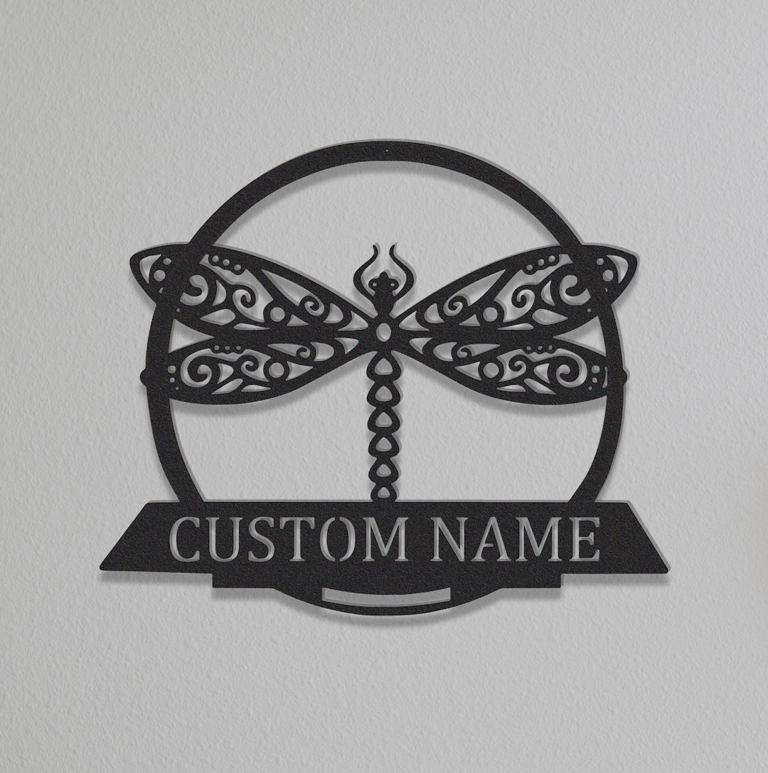Custom Dragonfly Sign,led Light,garden Decor,house Decor,garden Sign ...