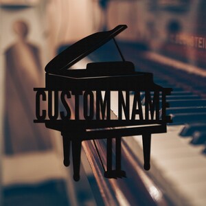 Custom Piano Metal Sign,personalized Piano Wall Art,metal Sign,piano ...