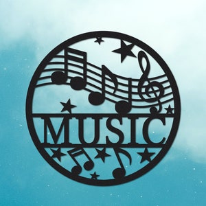 Custom Music Metal Sign,personalized Music Wall Art,musician Gift,music ...