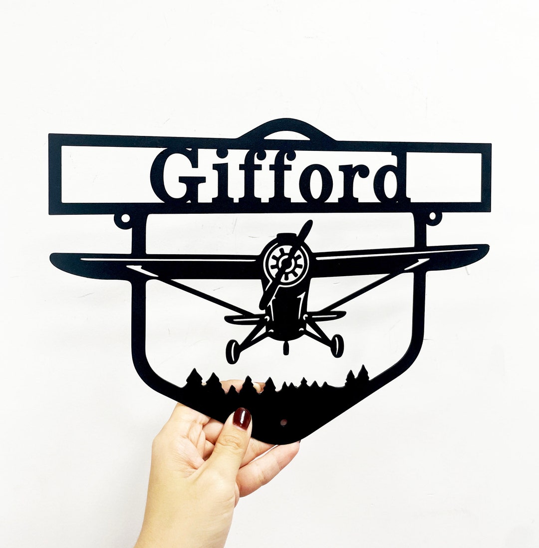 Airplane Metal Sign,custom Airplane Monogram,pilot Gifts,personalized ...