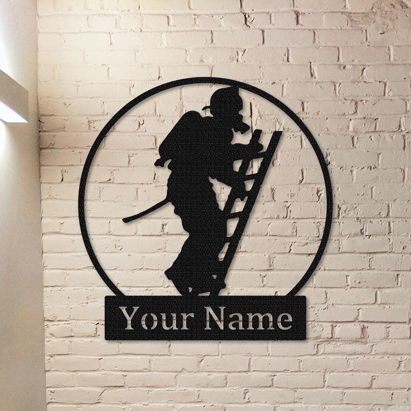 Fireman Silhouette - Etsy