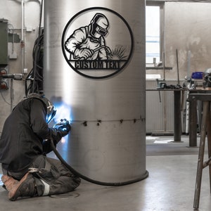 Custom Welding Metal Sign,construction Welder Sign,personalized Welder ...