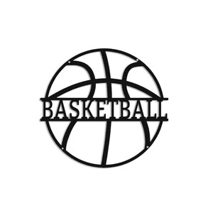 Basketball Metal Sign,custom Basketball Wall Art,basketball Team Name ...