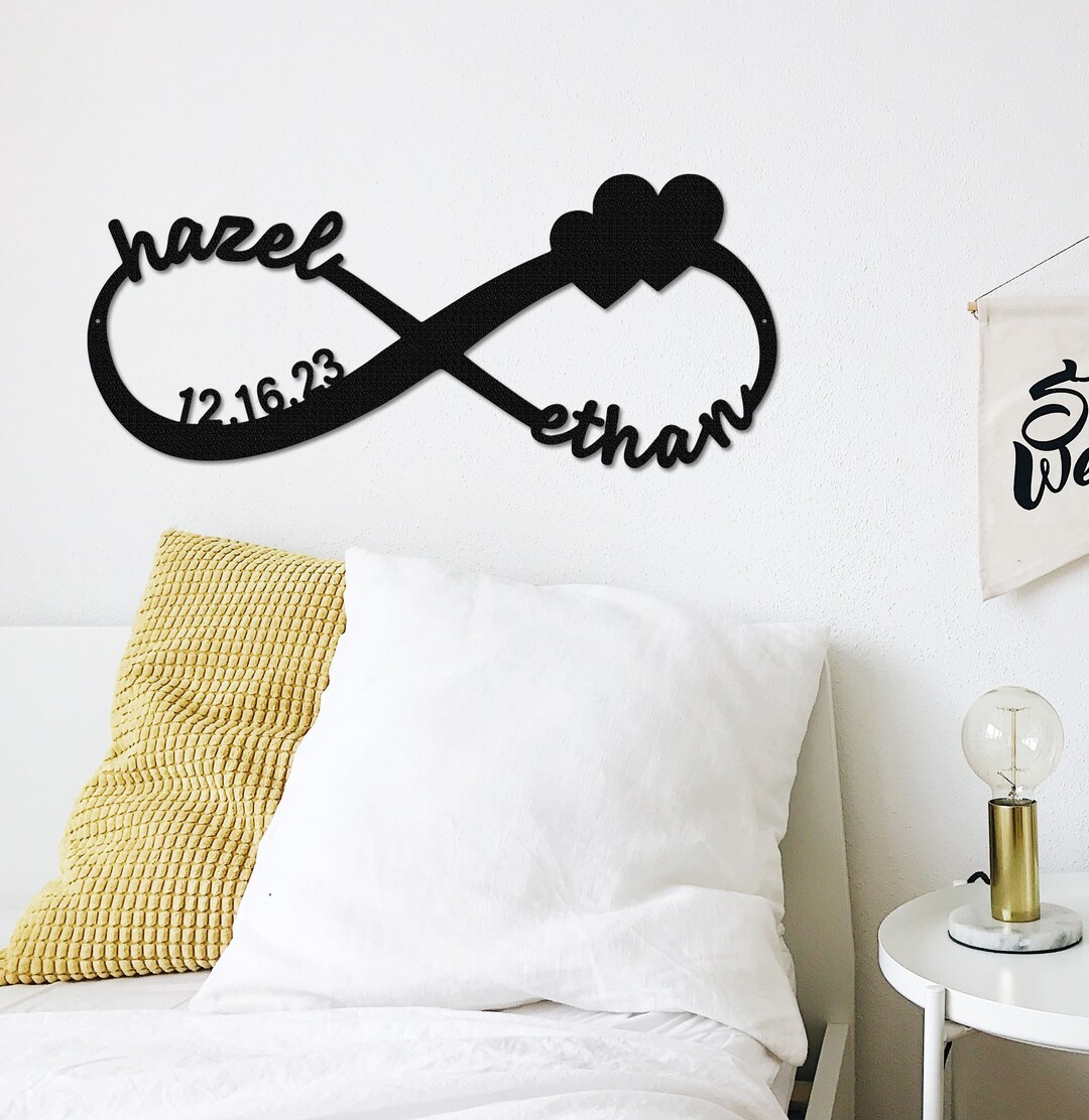 Metal Wedding Date Sign,custom Infinity Sign,personalized Wedding Gift ...