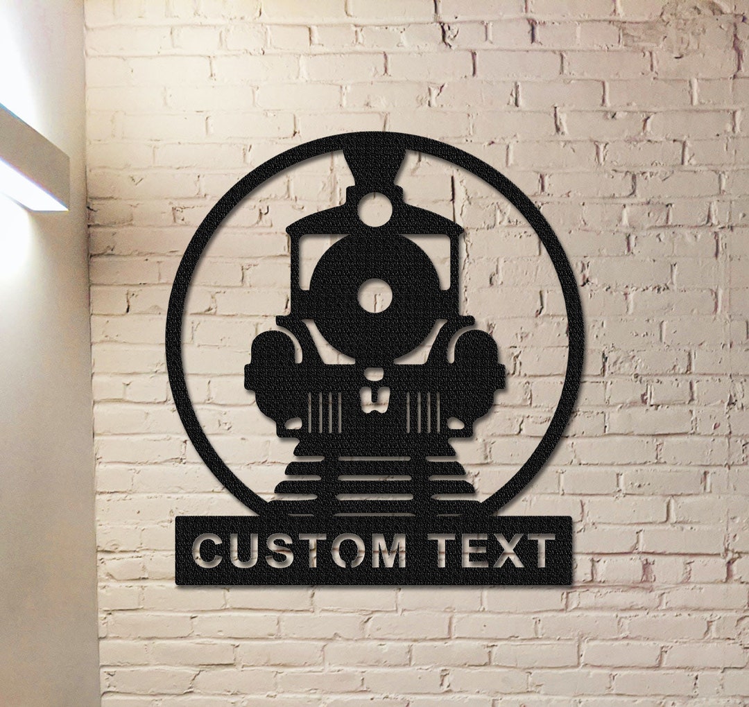 Train Metal Sign,personalized Train Sign,train Room Decor,custom Train ...