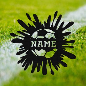 Custom Soccer Monogram Name Sign, Soccer Wall Art,personalized Soccer ...