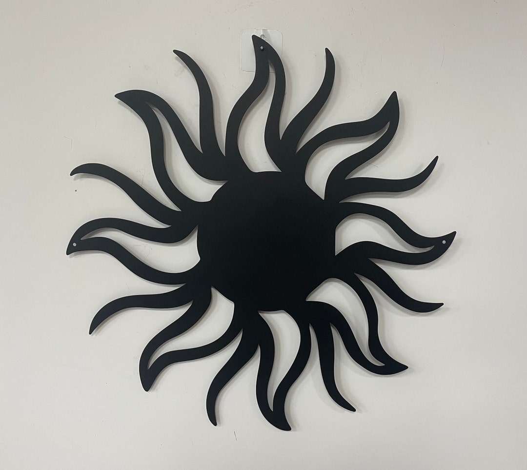 Metal Wacky Sun Wall Art,wacky Sun Decor,sun Wall Art,garden Decor ...