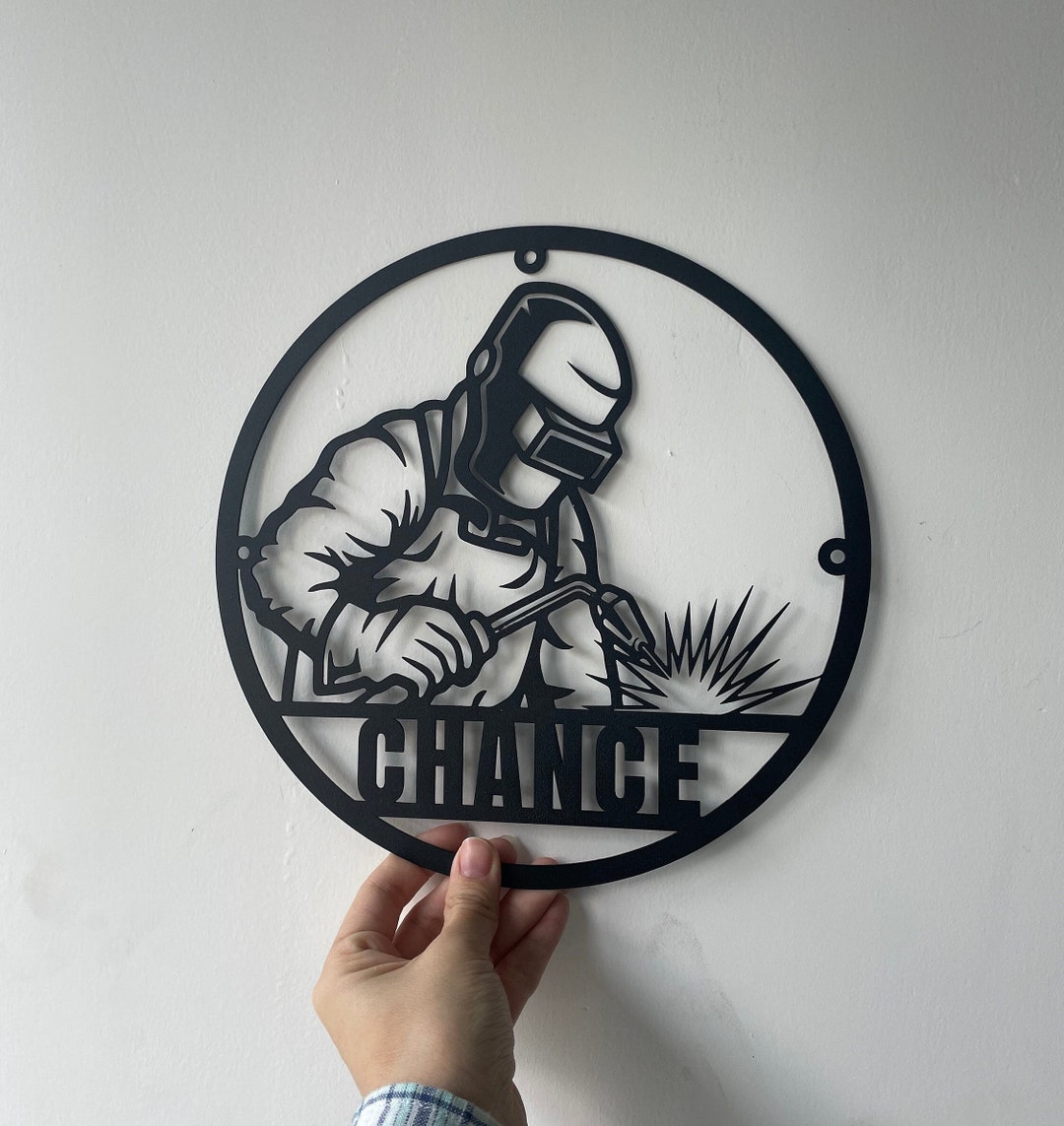 Custom Welding Metal Sign,construction Welder Sign,personalized Welder ...