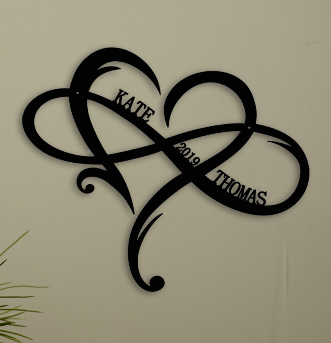 Custom Infinity Sign,personalized Wedding Gift for Couple,wedding Date ...