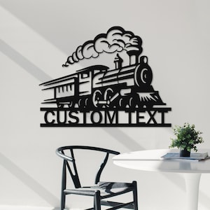 Personalized Train Sign,train Metal Sign,train Room Decor,custom Train ...