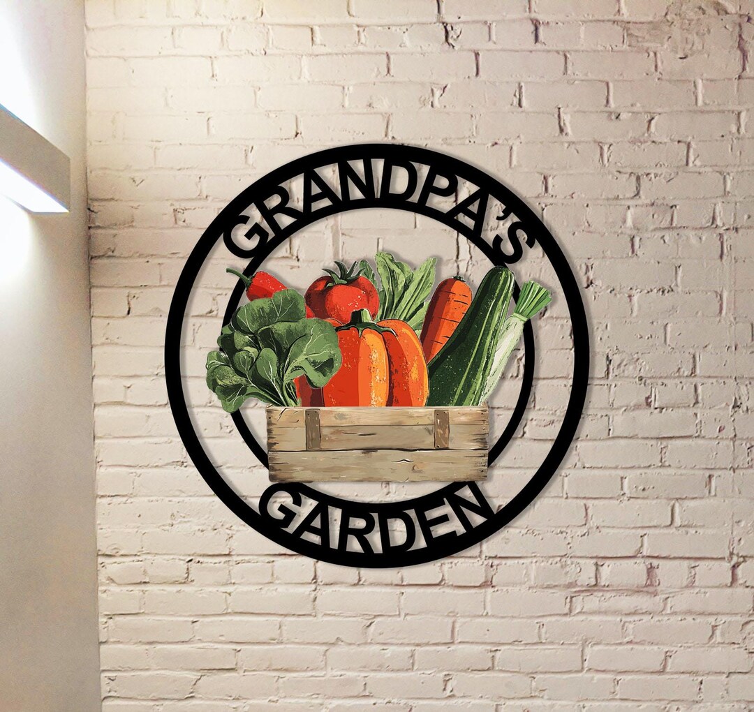 Custom Vegetable Garden Sign,personalized Metal Garden Sign,garden ...
