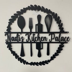 Personalized Kitchen Metal Sign,kitchen Wall Art for Mom,family Kitchen ...