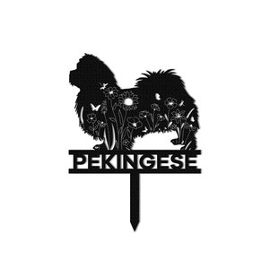 Custom Pekingese Memorial Stake Sign,pet Grave Markers Sign, Metal Sign ...