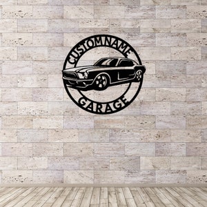 Custom Garage Metal Sign,car Sign,work Shop Decor,garage Decor ...