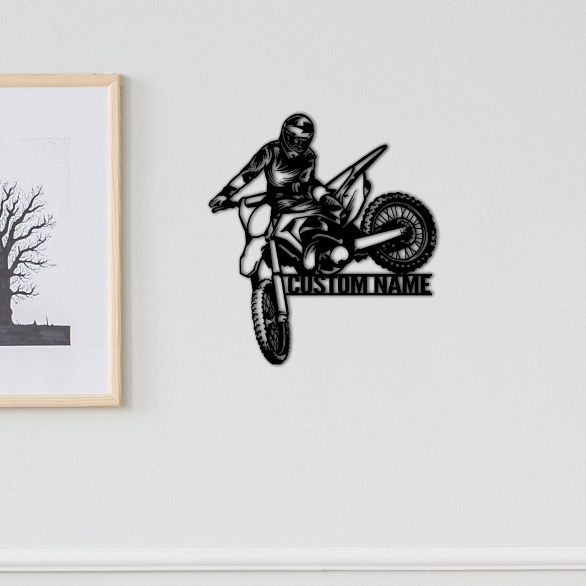 Personalized Motorcycle Metal Wall Artcustom Biker Name - Etsy