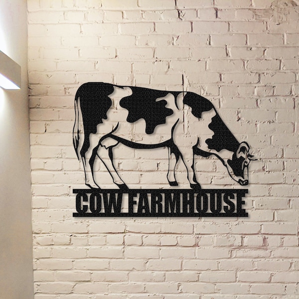 Metal Cow Sign - Etsy