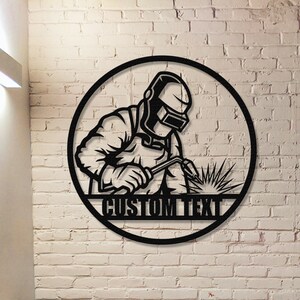 Custom Welding Metal Sign,construction Welder Sign,personalized Welder ...