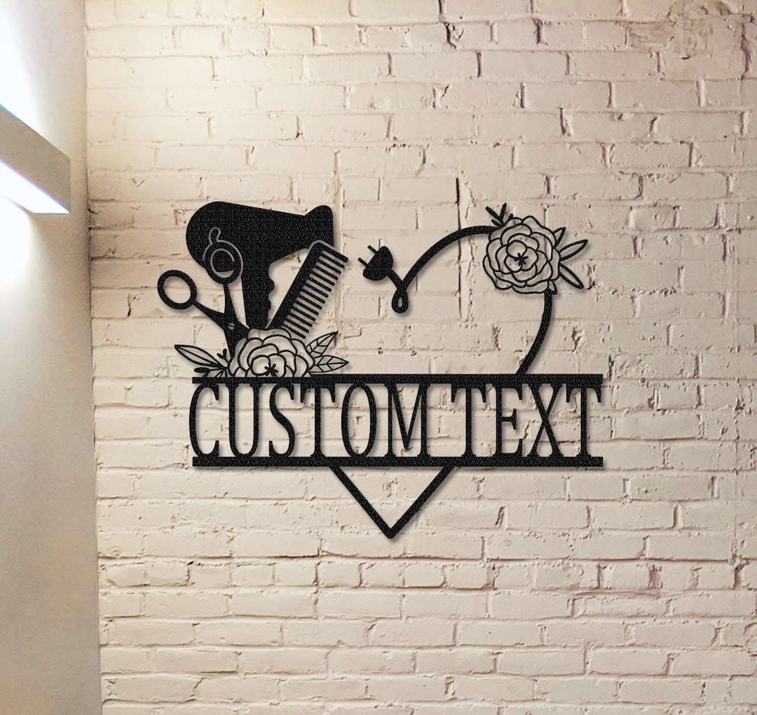 Hair Salon Wall Decor,salon Sign,beauty Salon Wall Art,custom Hair ...
