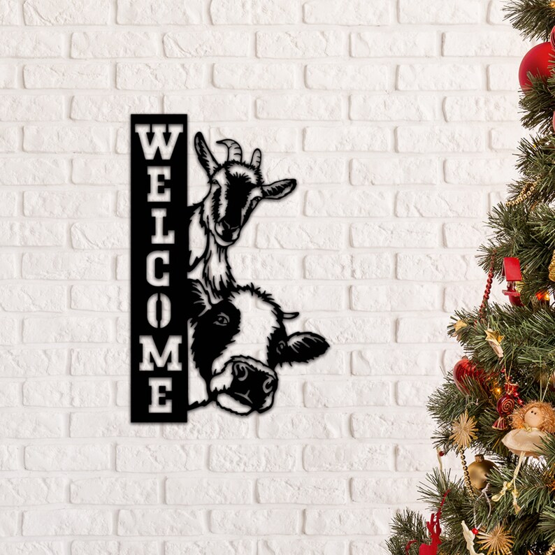 Custom Farm House Sign,cow Sheep Sign,welcome Farm Sign,personalized ...