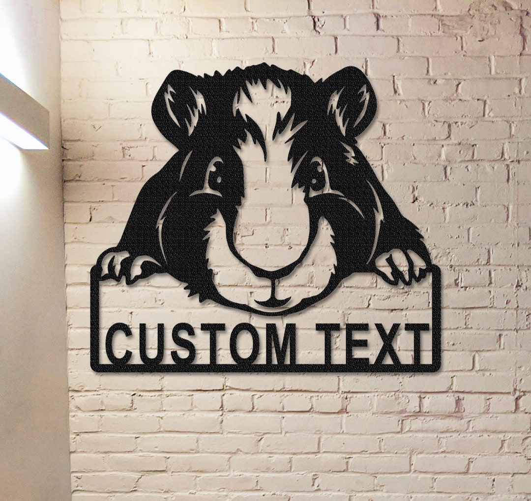 Guinea Pig Metal Sign,custom Guinea Pig Wall Decor,guinea Pig Farm Sign ...