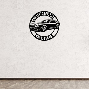 Custom Garage Metal Sign,car Sign,work Shop Decor,garage Decor ...