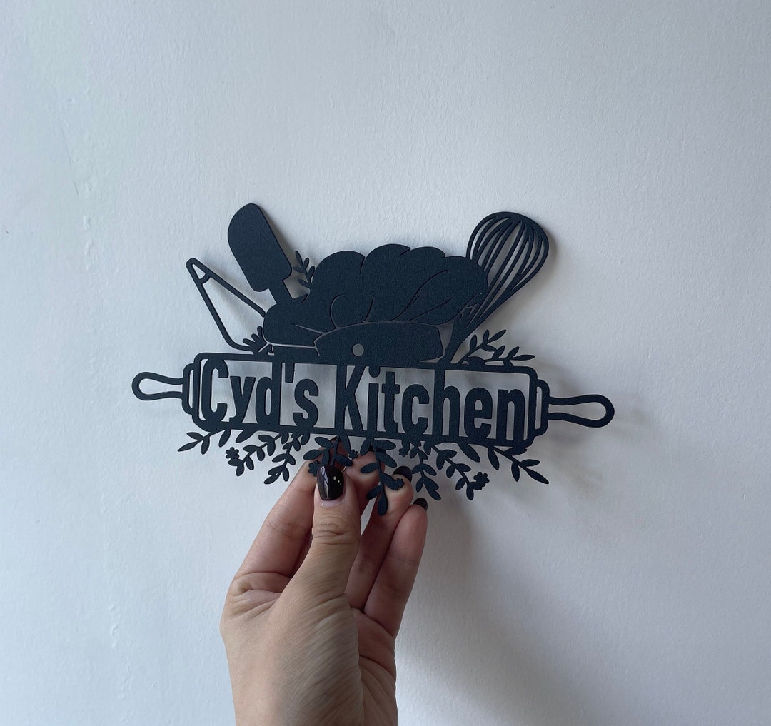 Personalized Kitchen Wall Art,kitchen Metal Sign,kitchen Name Sign ...