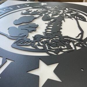 Custom Sugar Skull Metal Sign,personalized Skull Wall Art for Room ...